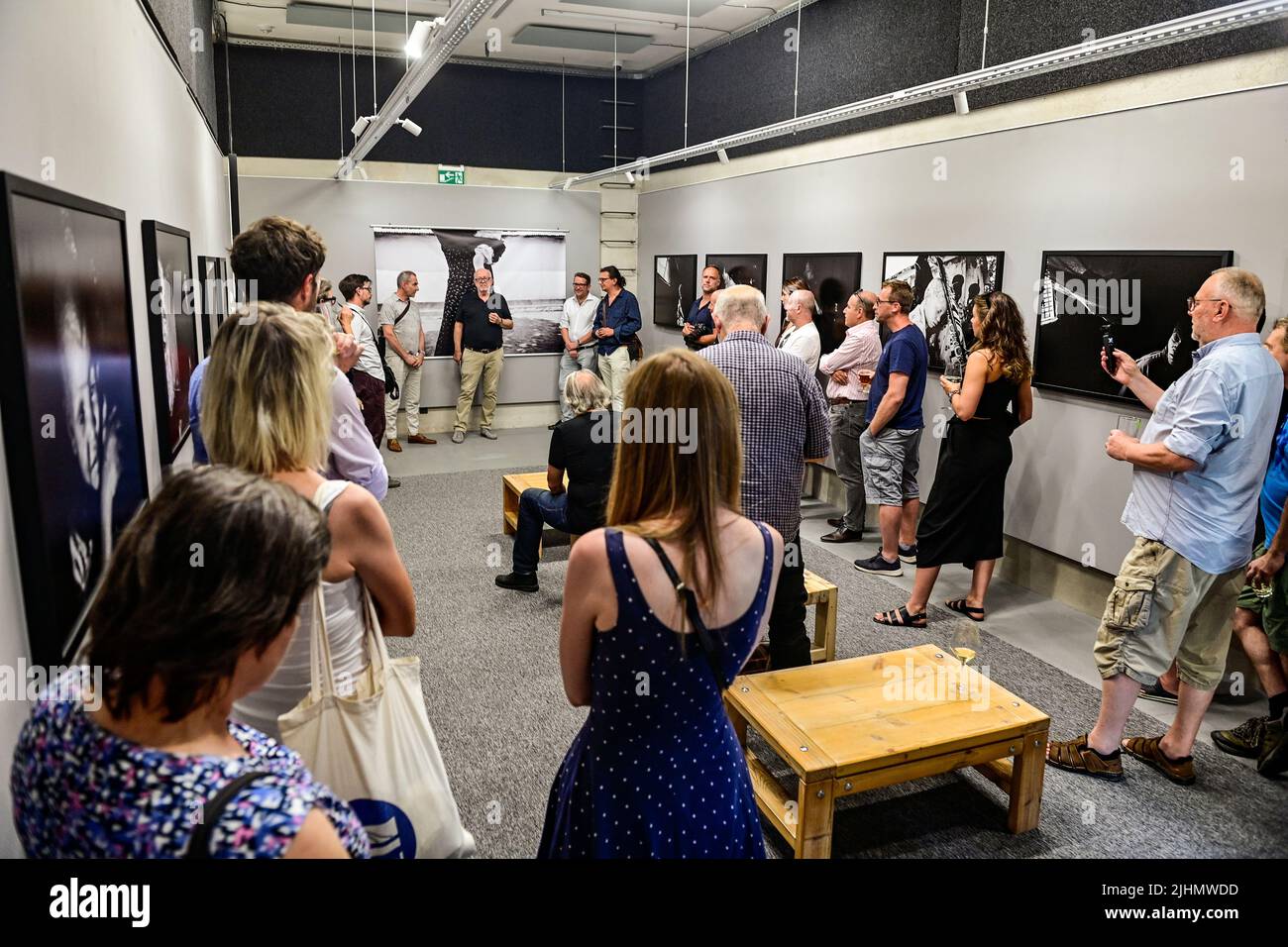 Prague, Czech Republic. 19th July, 2022. Opening of exhibition by ...