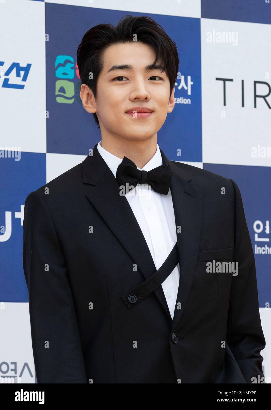 Incheon, South Korea. 19th July, 2022. Actor Jae Chan poses for photos ... Incheon, South Korea. 19th July, 2022. Actor Jae Chan poses for photos ...