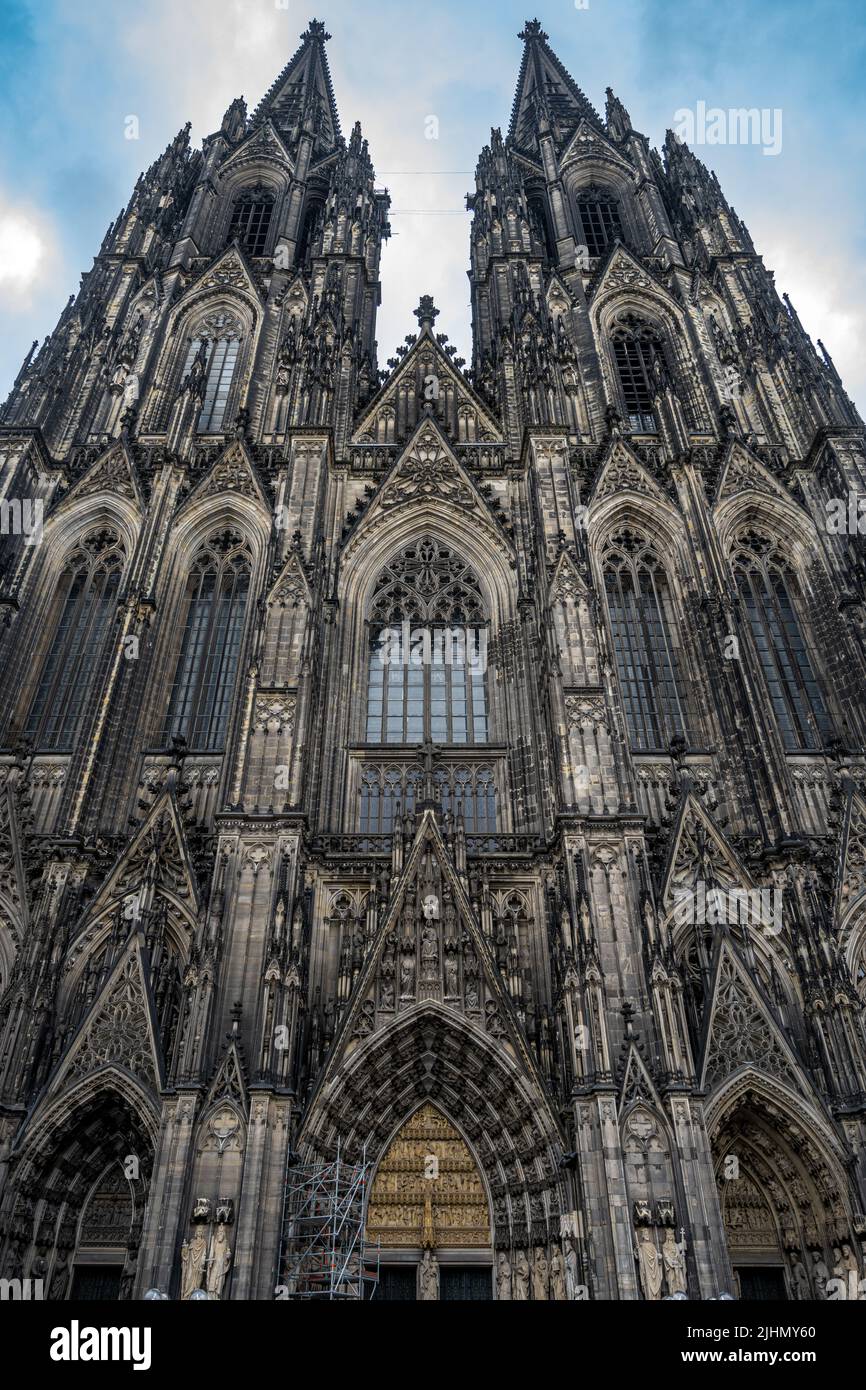 Cologne Cathedral. World Heritage - a Roman Catholic Gothic cathedral ...