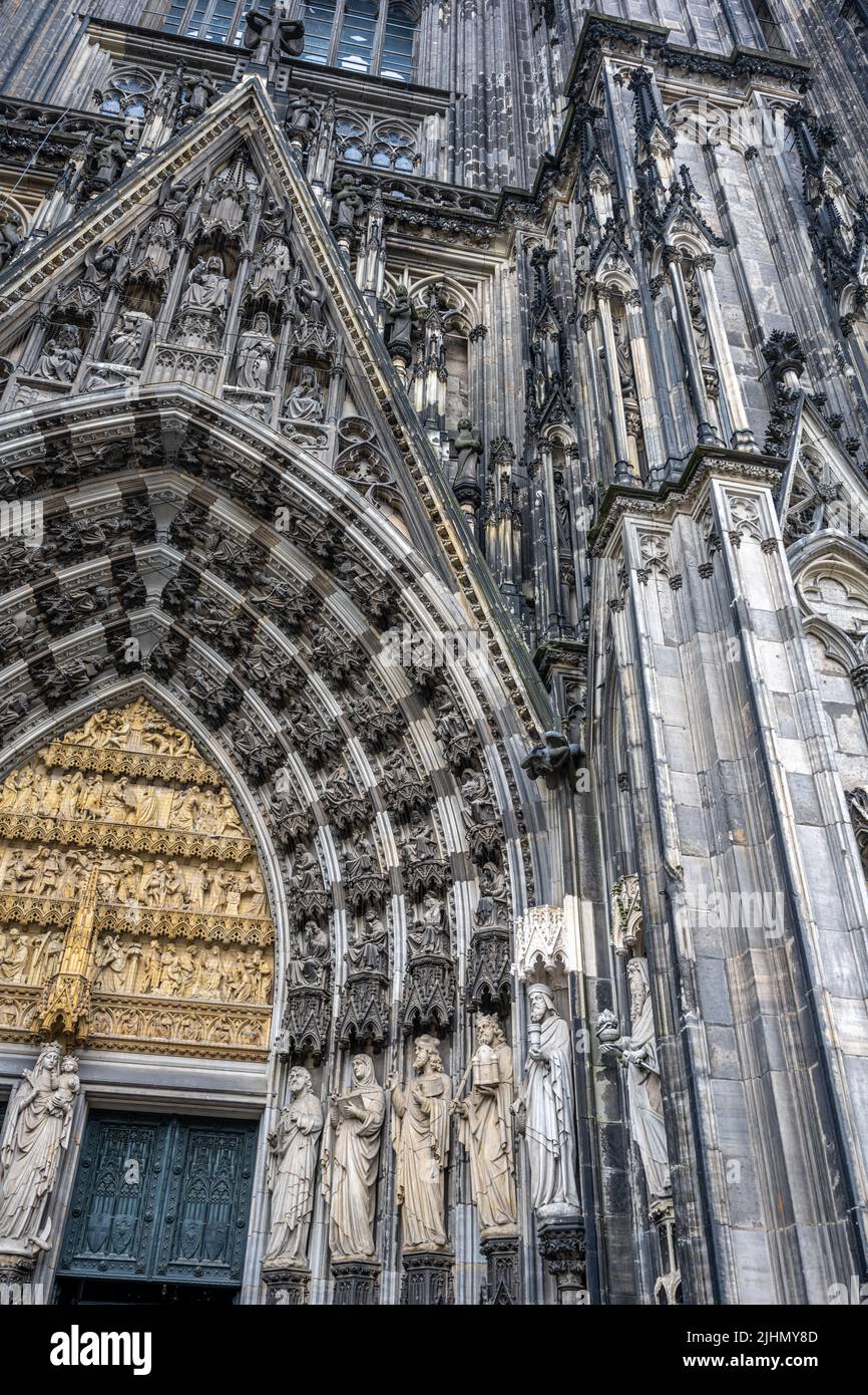 Cologne Cathedral. World Heritage - a Roman Catholic Gothic cathedral ...