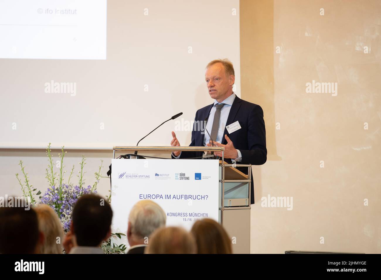 Munich, Germany. 15th June, 2022. Clemens Fuest, Ifo Institute, at the ...