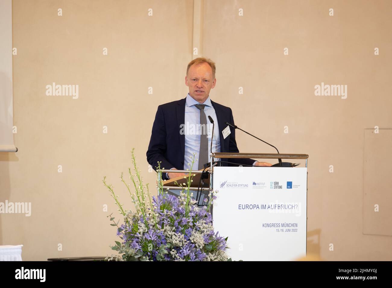 Munich, Germany. 15th June, 2022. Clemens Fuest, Ifo Institute, at the ...