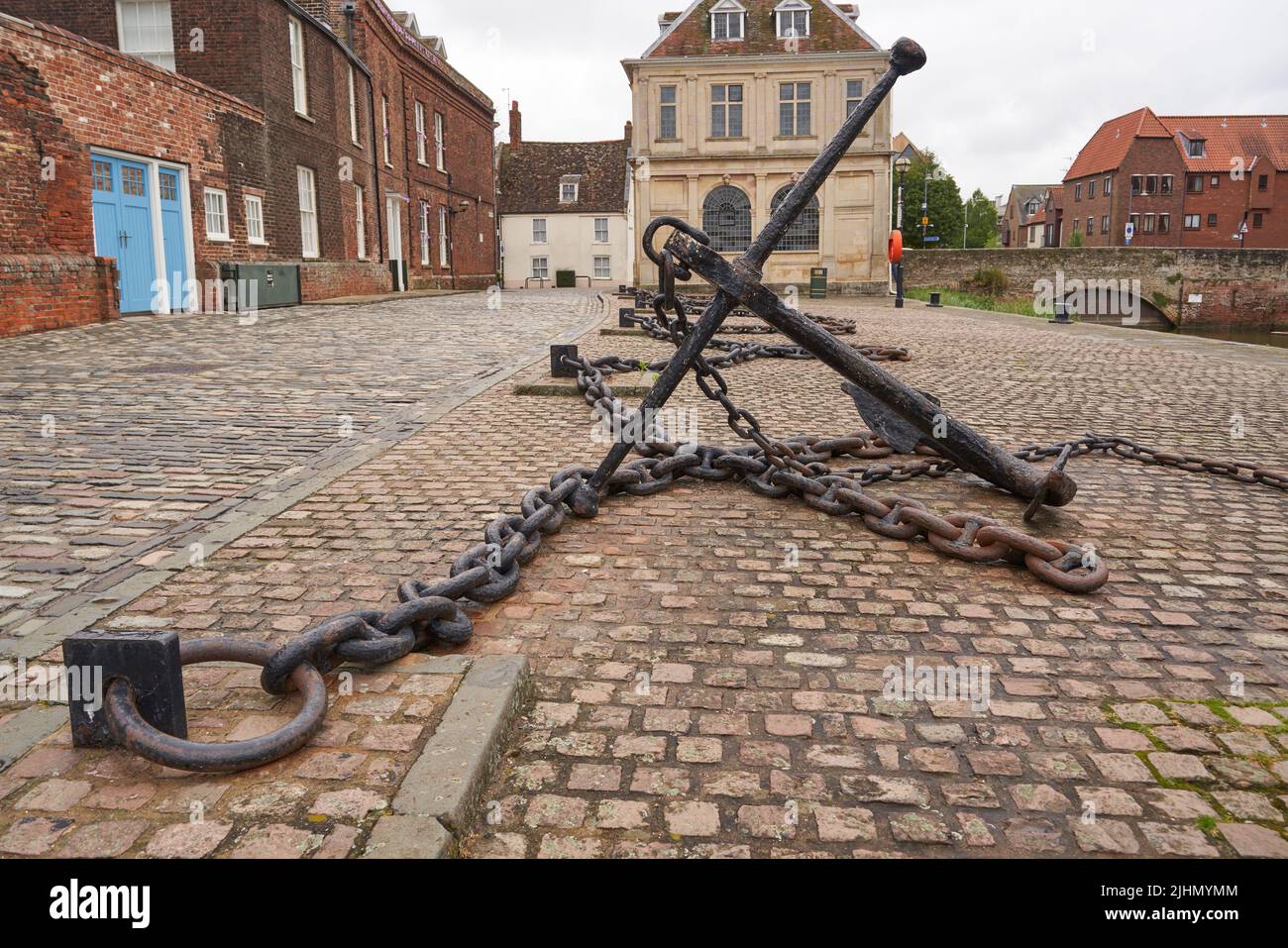 Dock scene in Kings Lynn, Norfolk, UK Stock Photo - Alamy