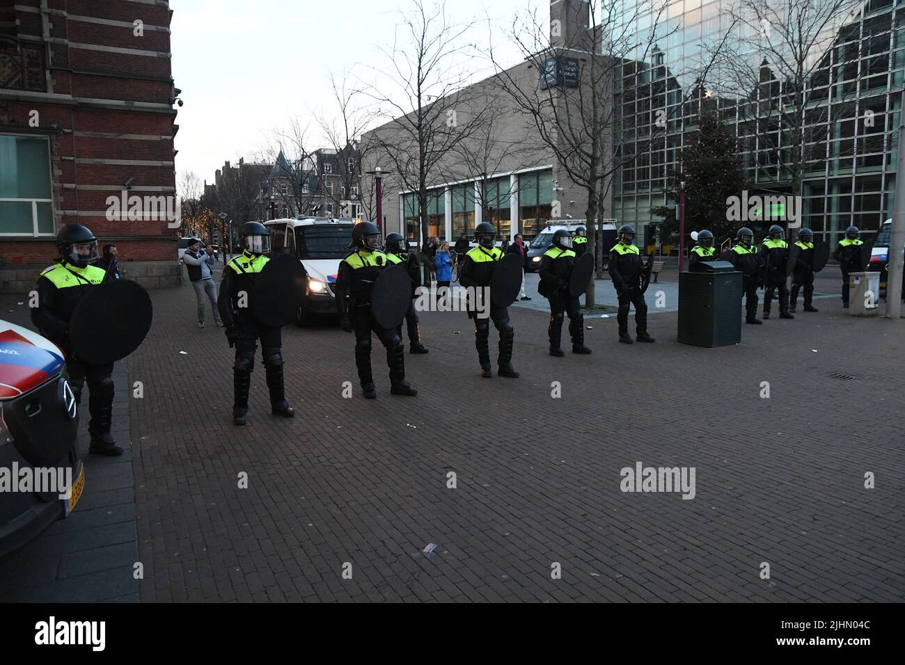 01022022,Amsterdam,The Netherlands. Anti covid-measures demonstration ...