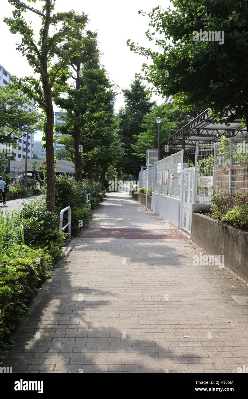 Itabashi-ku, Tokyo Japan, July 2022. Takashimadaira housing complex ...