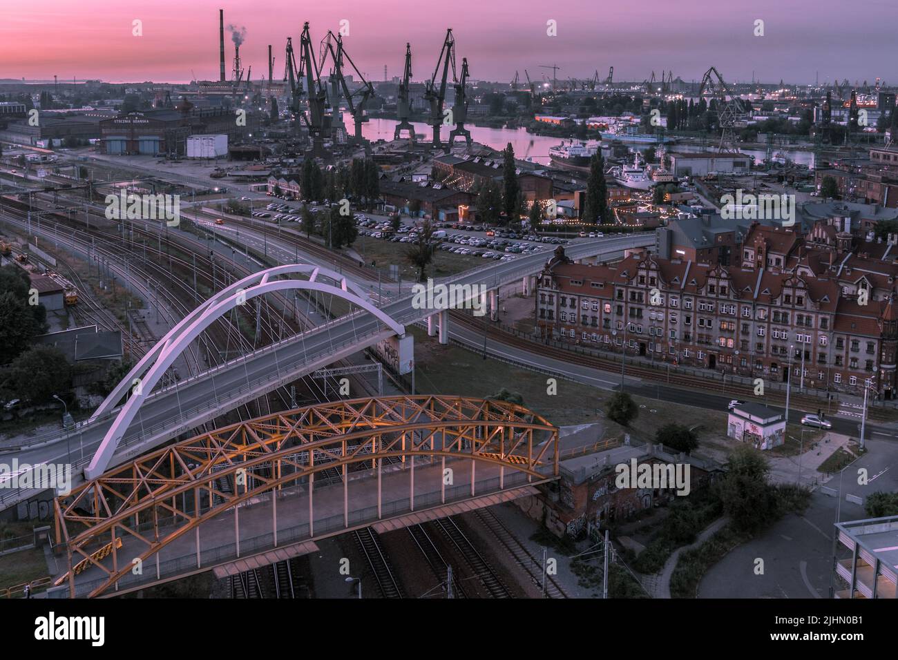 industry area in gdansk Stock Photo - Alamy