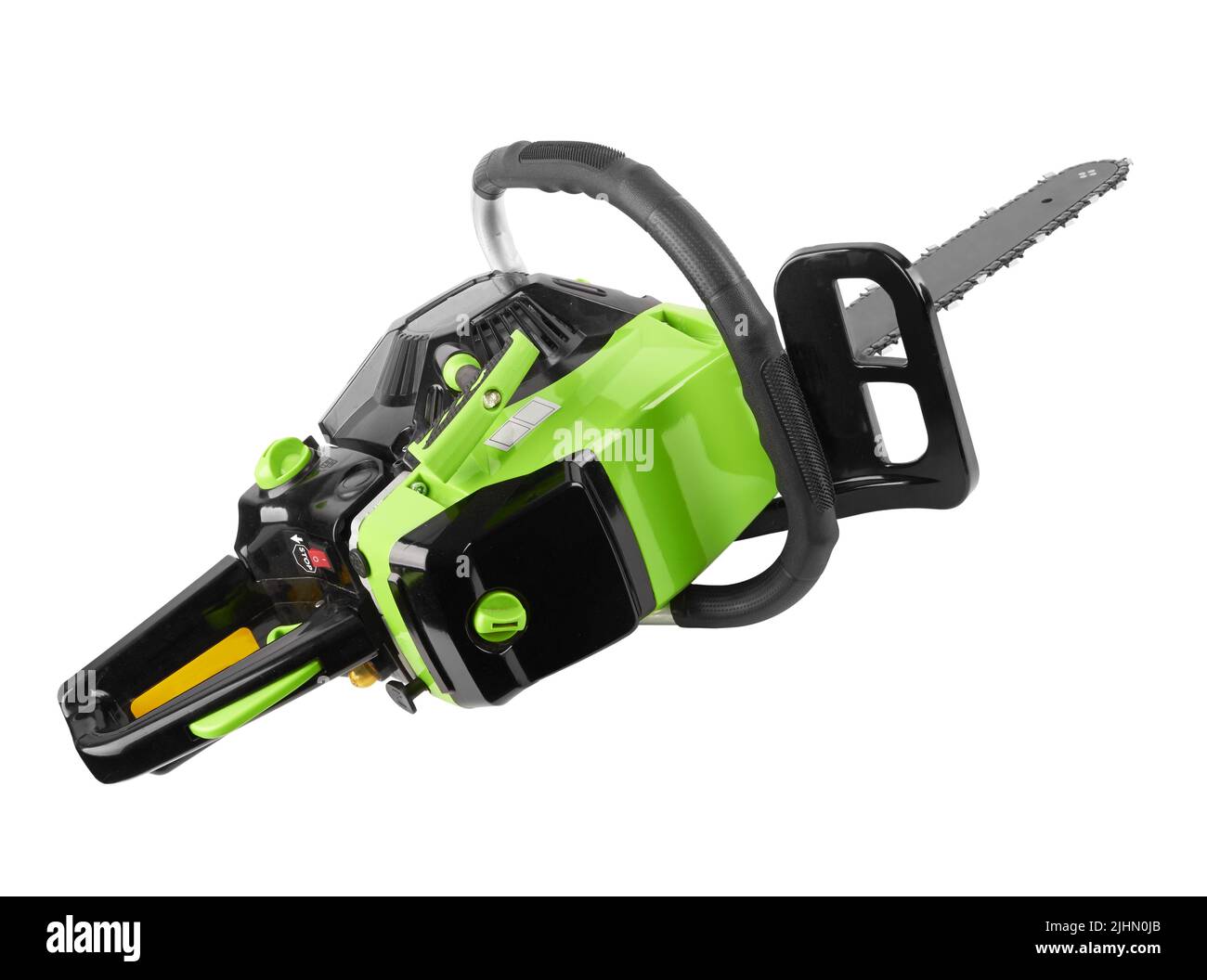 Chainsaw isolated on a white background Stock Photo - Alamy