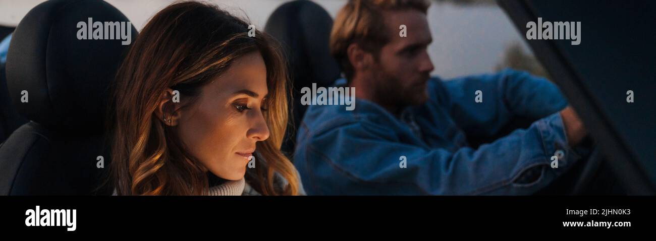 White mid couple driving together in car during trip Stock Photo - Alamy