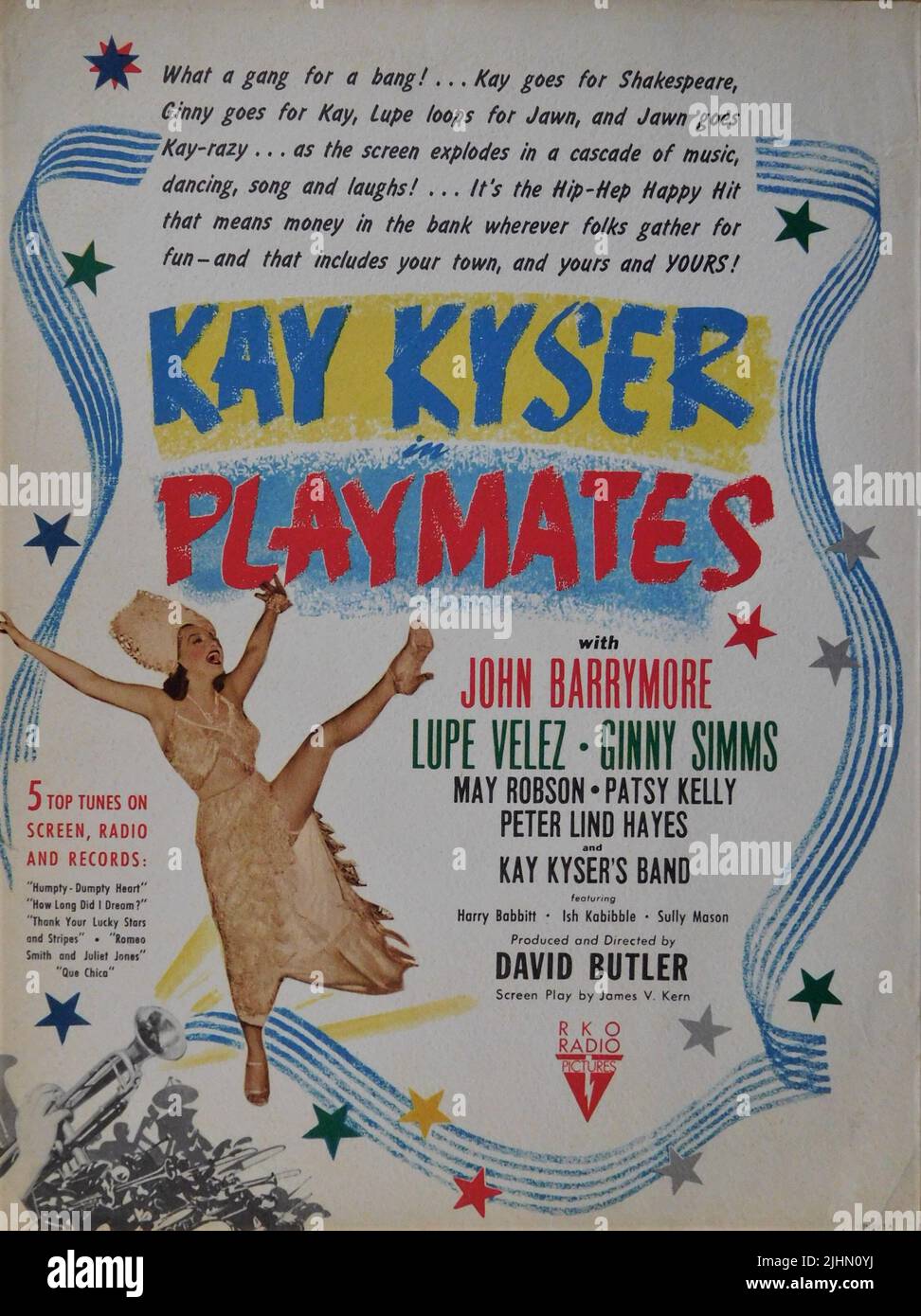 JOHN BARRYMORE LUPE VELEZ and KAY KYSER in PLAYMATES 1941 director ...