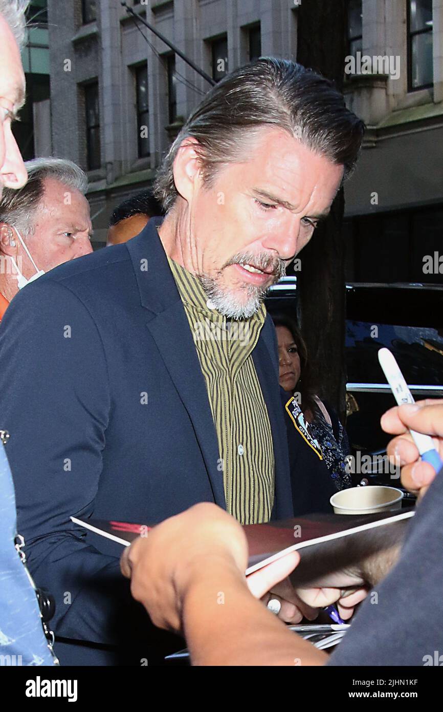 Ethan Hawke Outside Of The Today Show -PICTURED: Ethan Hawke -LOCATION ...