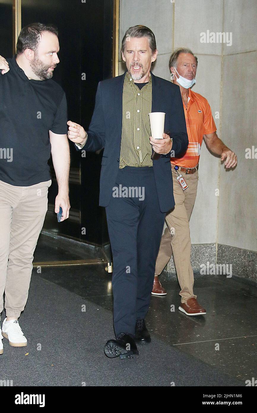 Ethan Hawke Outside Of The Today Show -PICTURED: Ethan Hawke -LOCATION ...