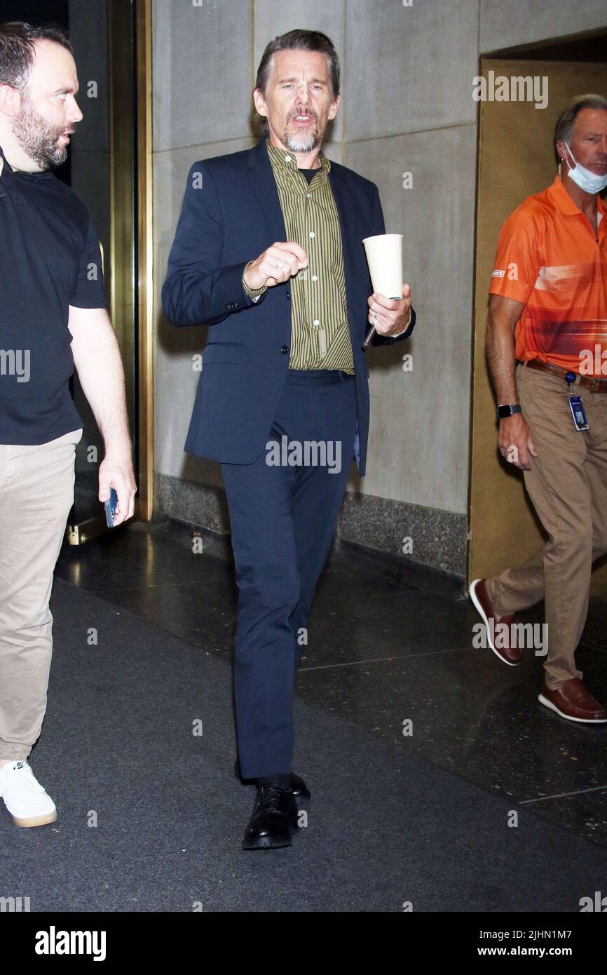 Ethan Hawke Outside Of The Today Show -PICTURED: Ethan Hawke -LOCATION ...