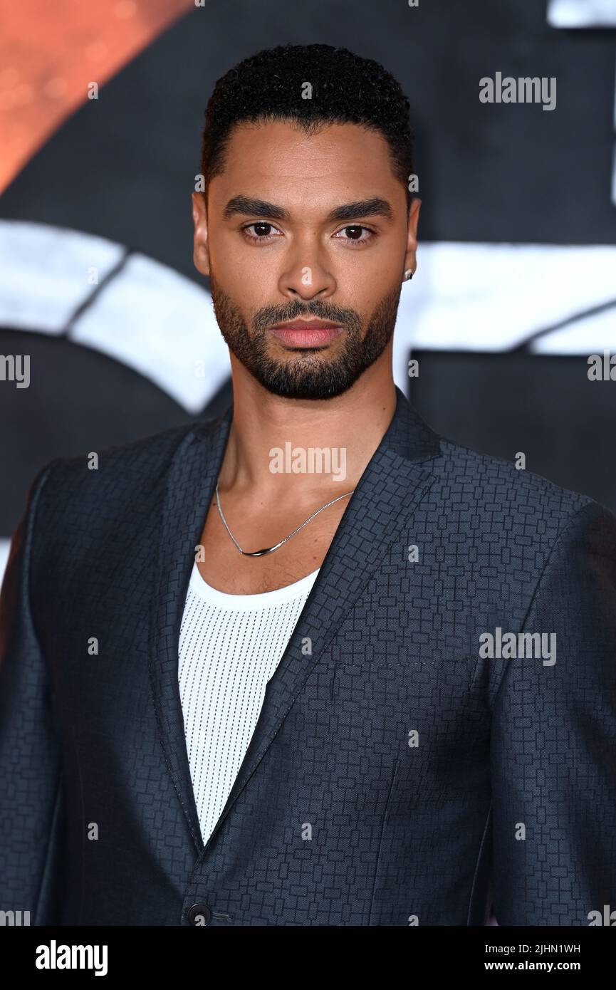 July 19th, 2022. London, UK. Rege-Jean Page arriving at The Gray Man ...