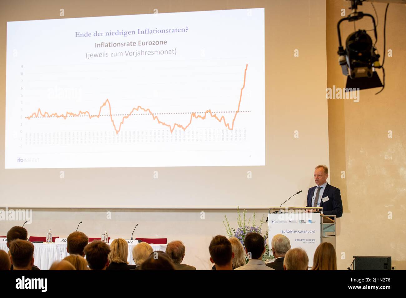 Munich, Germany. 15th June, 2022. Clemens Fuest, Ifo Institute, at the ...