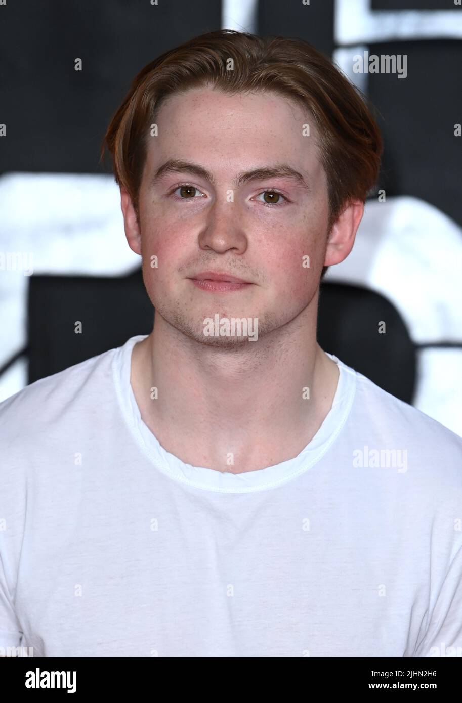 July 19th, 2022. London, UK. Kit Connor arriving at The Gray Man ...