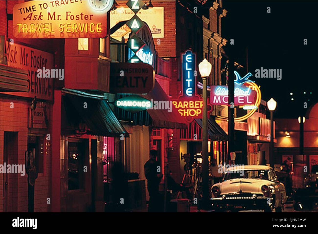 HILL VALLEY HIGH STREET, BACK TO THE FUTURE, 1985 Stock Photo - Alamy