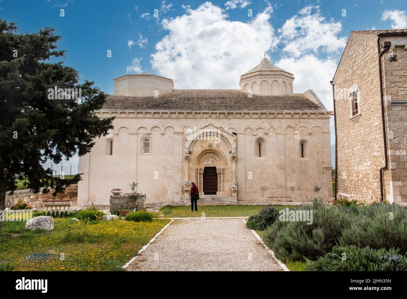 Old romanesque monastery San Leonardo di Siponto near Manfredonia ...