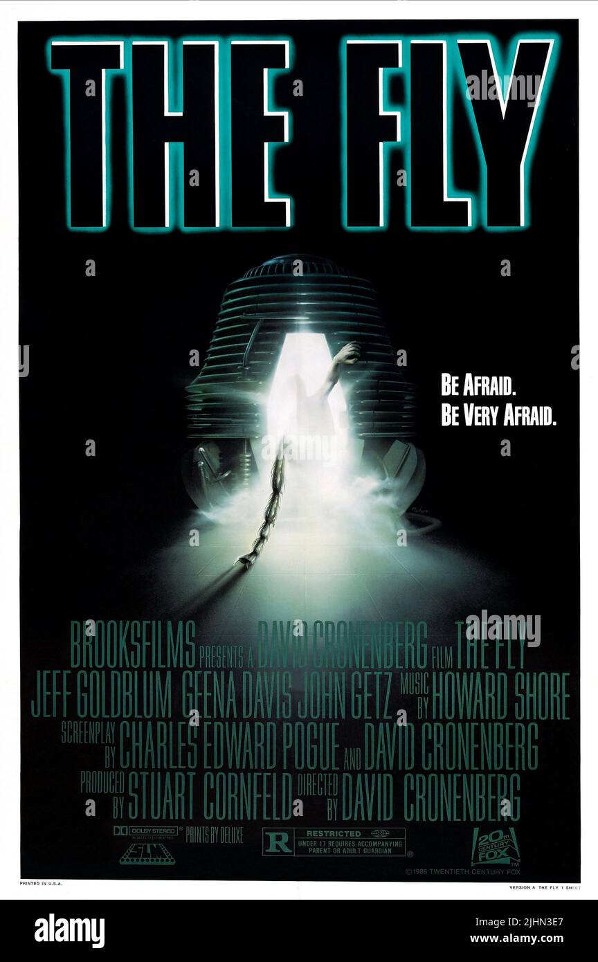 MOVIE POSTER, THE FLY, 1986 Stock Photo - Alamy