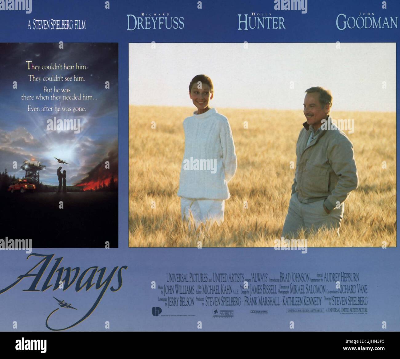 AUDREY HEPBURN, RICHARD DREYFUSS, ALWAYS, 1989 Stock Photo - Alamy