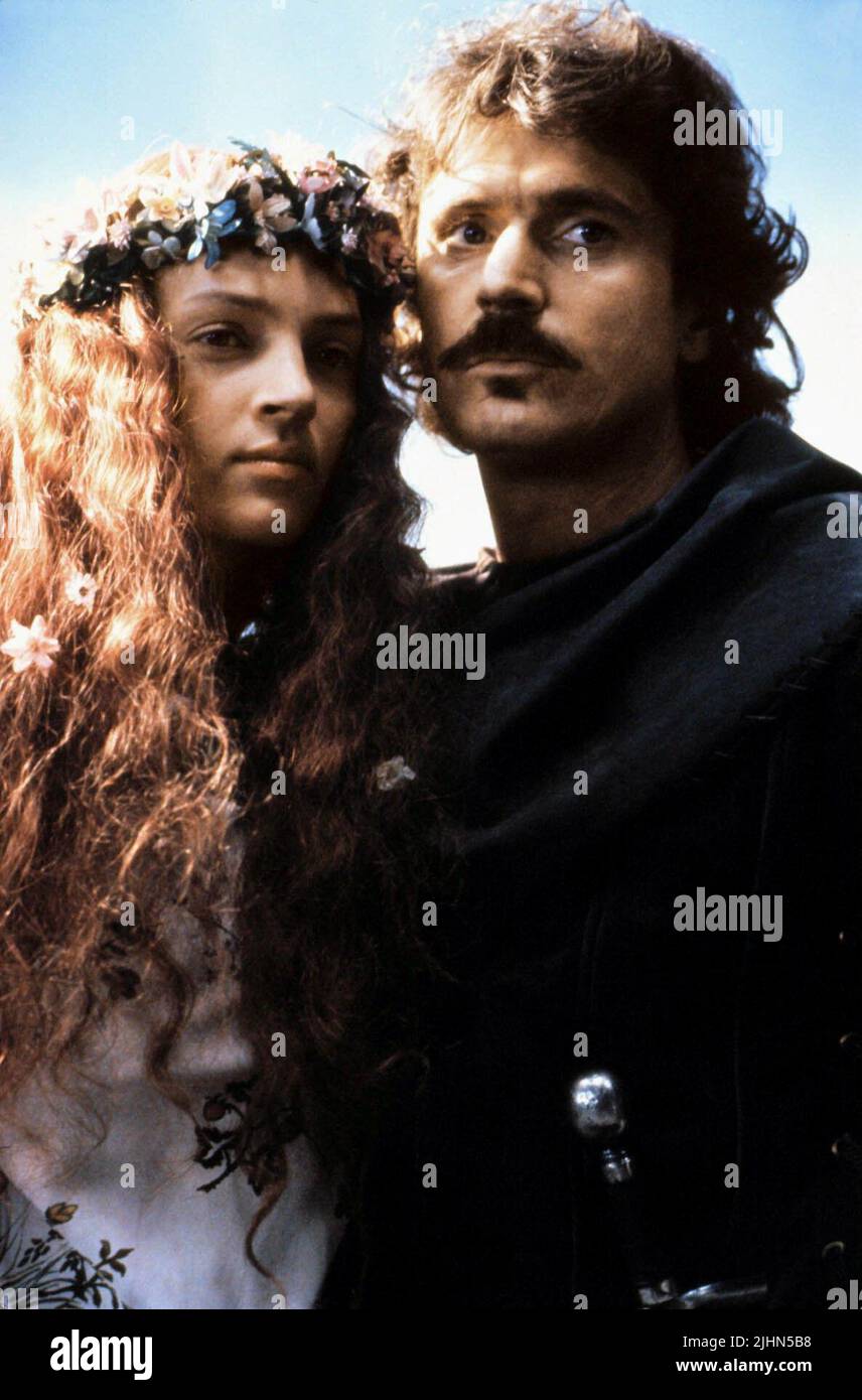 UMA THURMAN, PATRICK BERGIN, ROBIN HOOD, 1991 Stock Photo - Alamy
