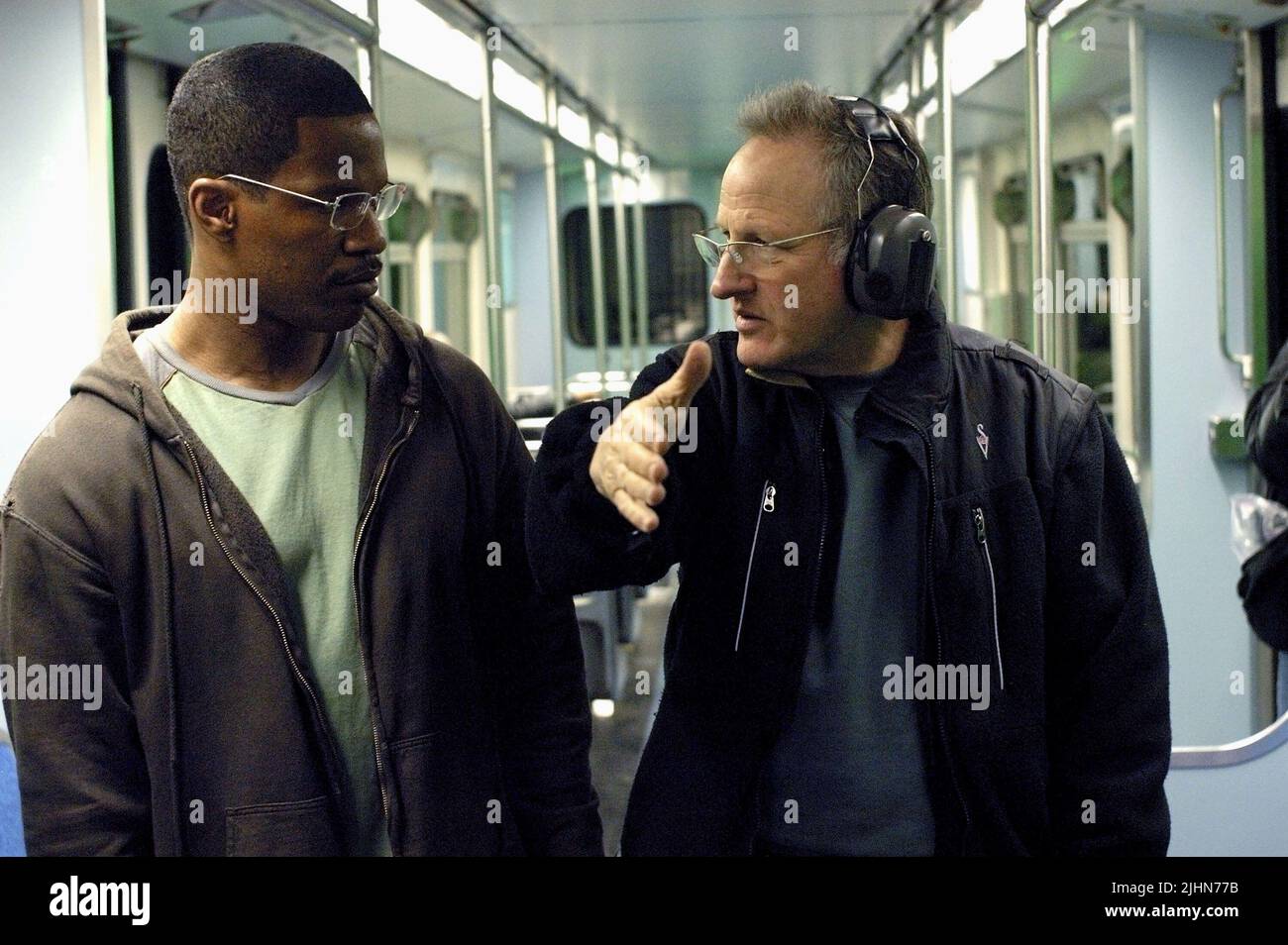 JAMIE FOXX, MICHAEL MANN, COLLATERAL, 2004 Stock Photo - Alamy