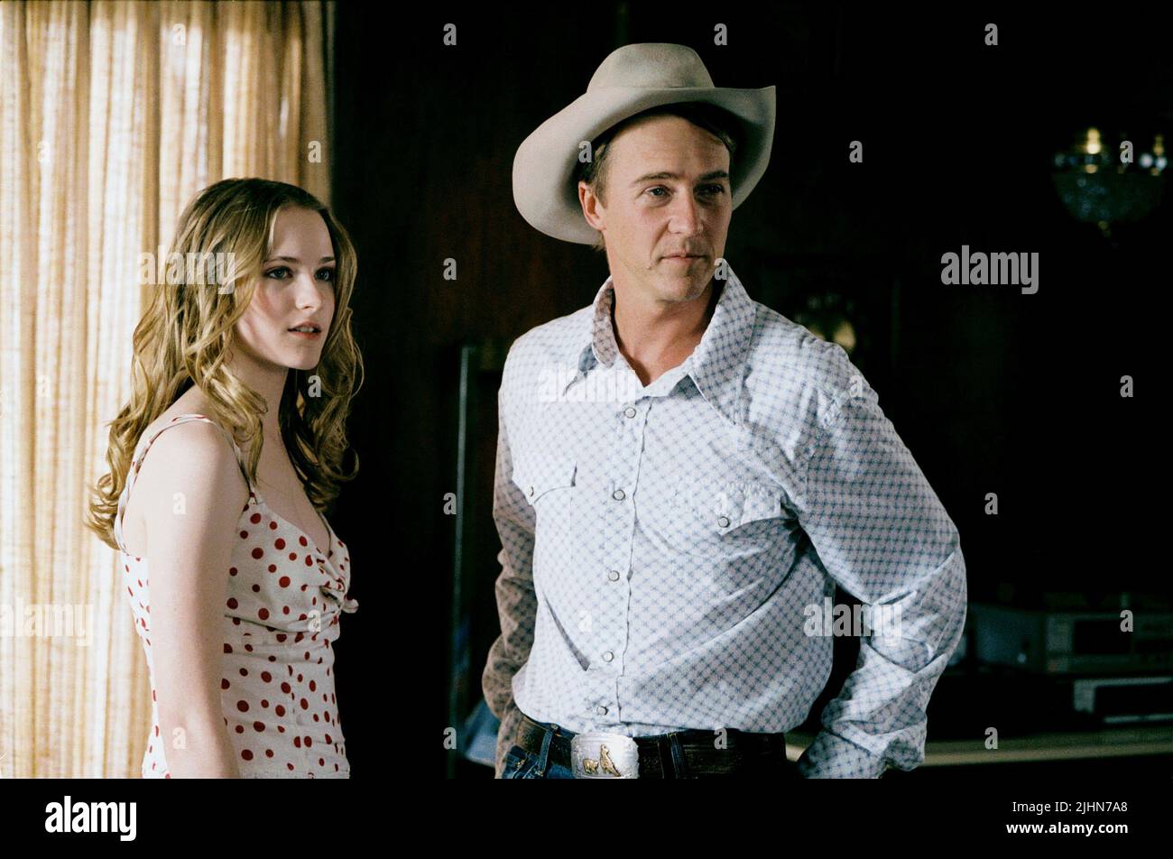 EVAN RACHEL WOOD, EDWARD NORTON, DOWN IN THE VALLEY, 2005 Stock Photo ...