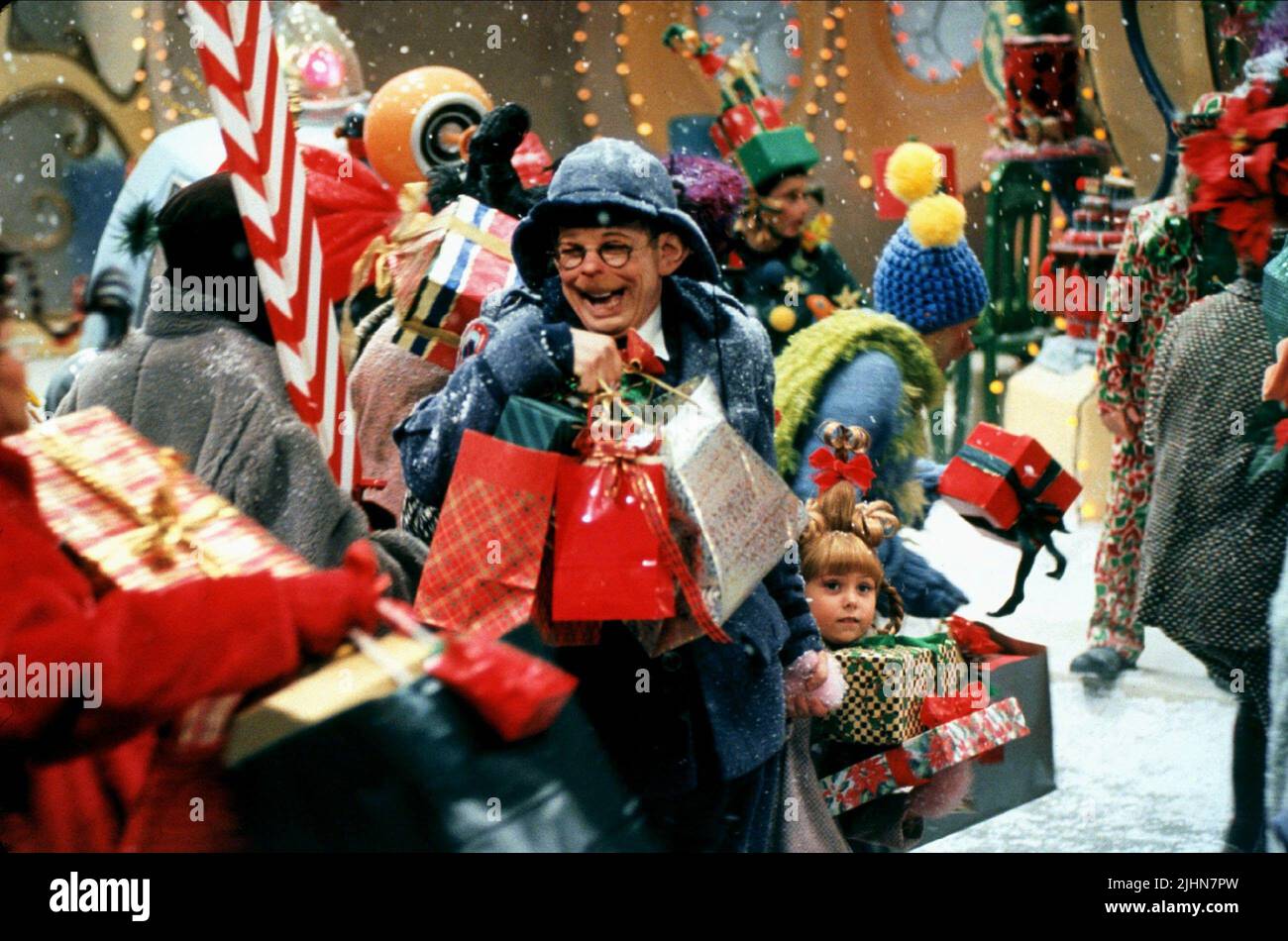 Bill Irwin Taylor Momsen How The Grinch Stole Christmas 2000 Stock