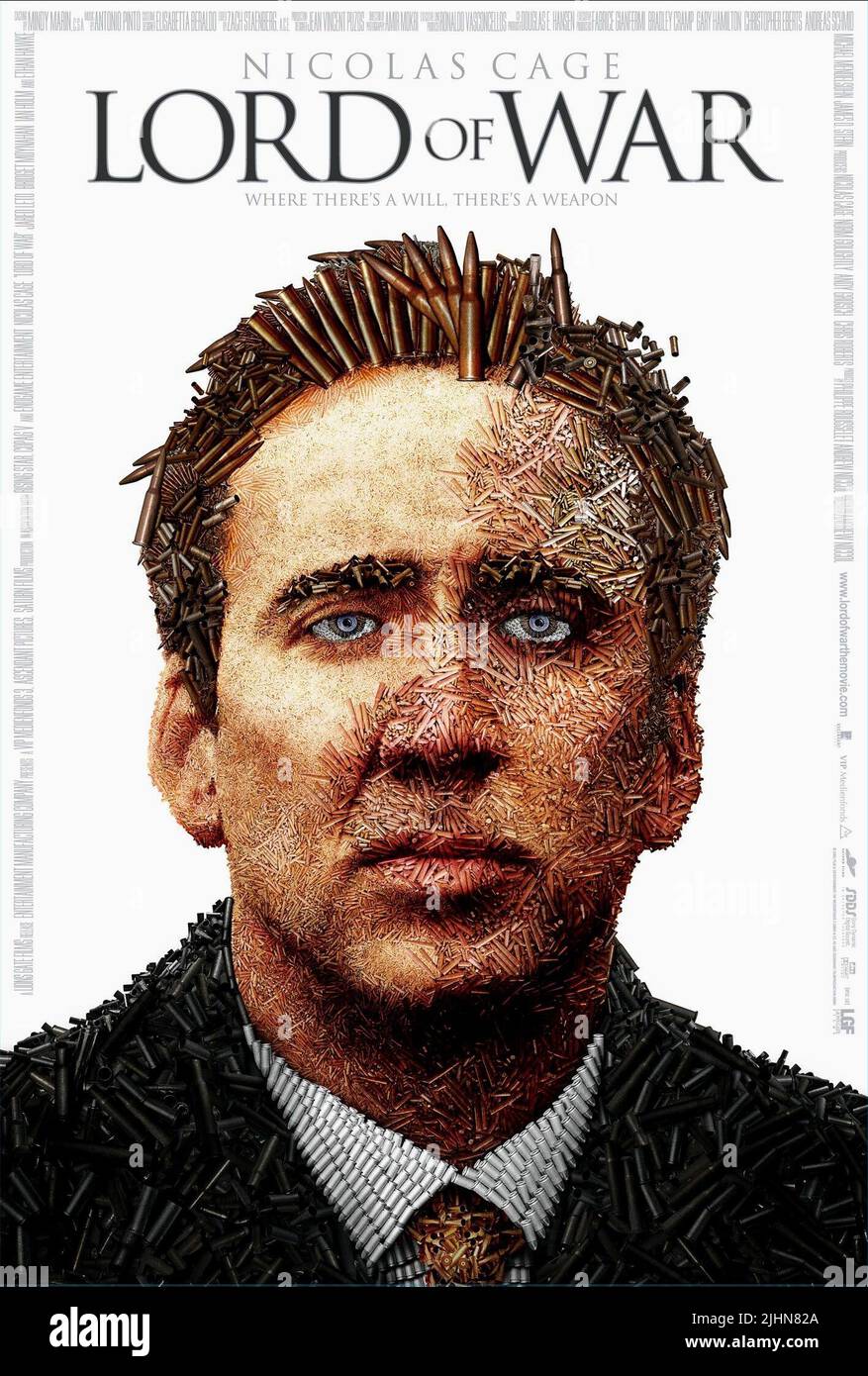 NICOLAS CAGE POSTER, LORD OF WAR, 2005 Stock Photo - Alamy