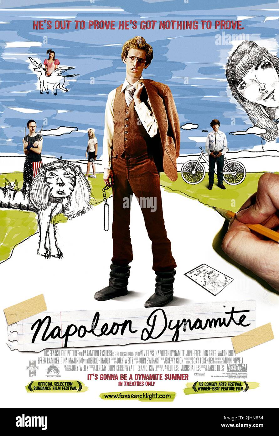 JON HEDER, NAPOLEON DYNAMITE, 2004 Stock Photo - Alamy