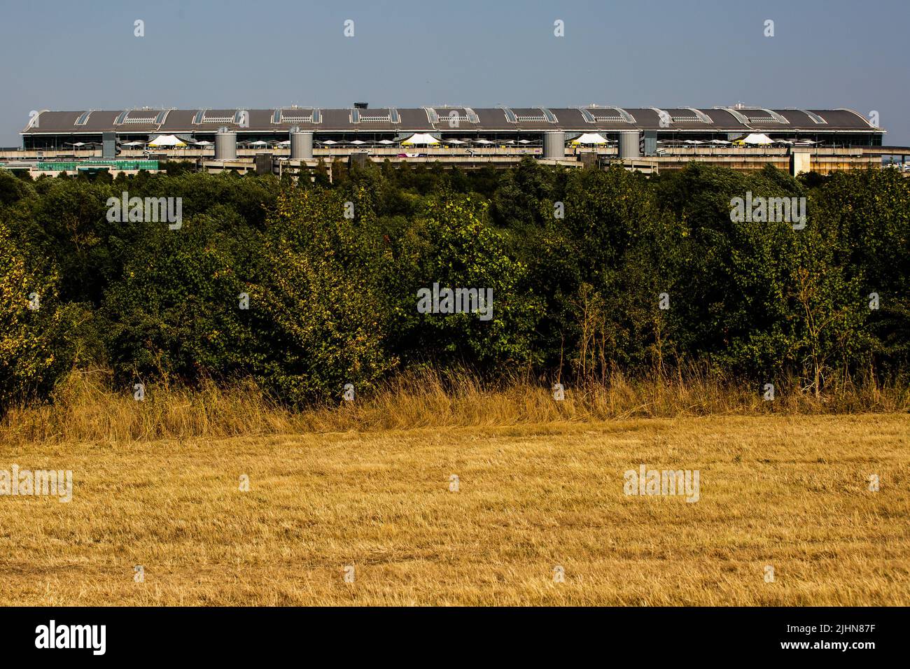London, UK. 19th July, 2022. Terminal 5 at Heathrow Airport is pictured ...