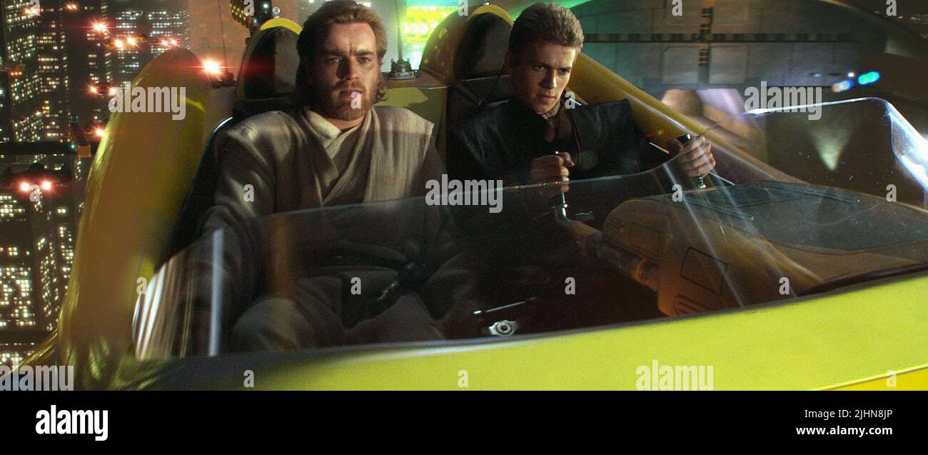EWAN MCGREGOR, HAYDEN CHRISTENSEN, STAR WARS: EPISODE II - ATTACK OF THE CLONES, 2002 Stock ...