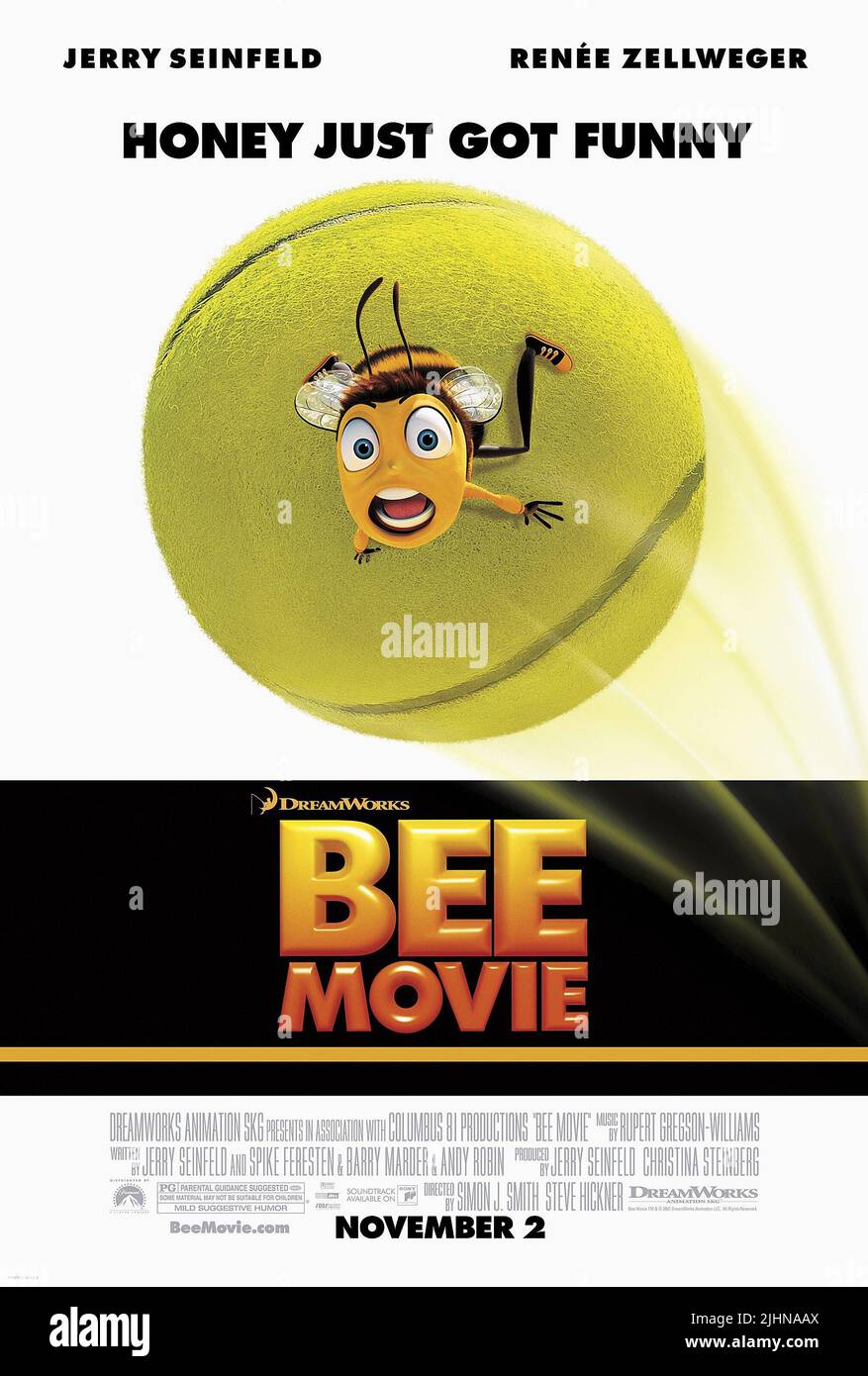 BARRY B. BENSON POSTER, BEE MOVIE, 2007 Stock Photo - Alamy