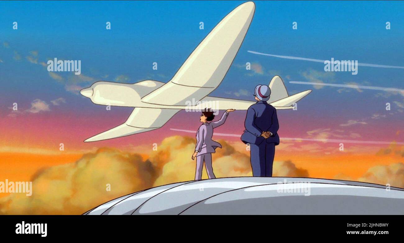 JIROU HORIKOSHI, GIOVANNI CAPRONI, THE WIND RISES, 2013 Stock Photo - Alamy