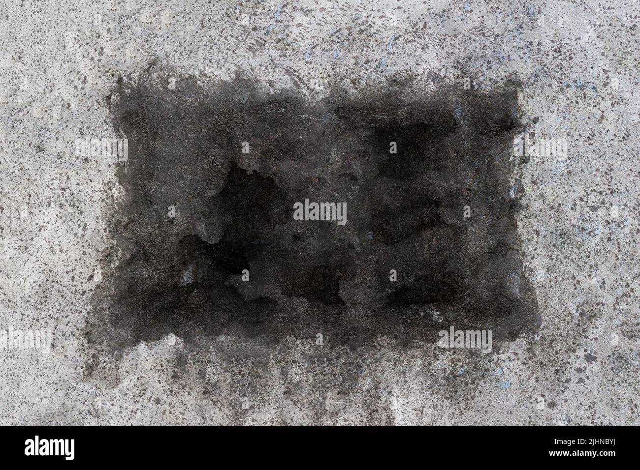 Frame of blurred handmade blots. Brush strokes. Dark paint splatter ...