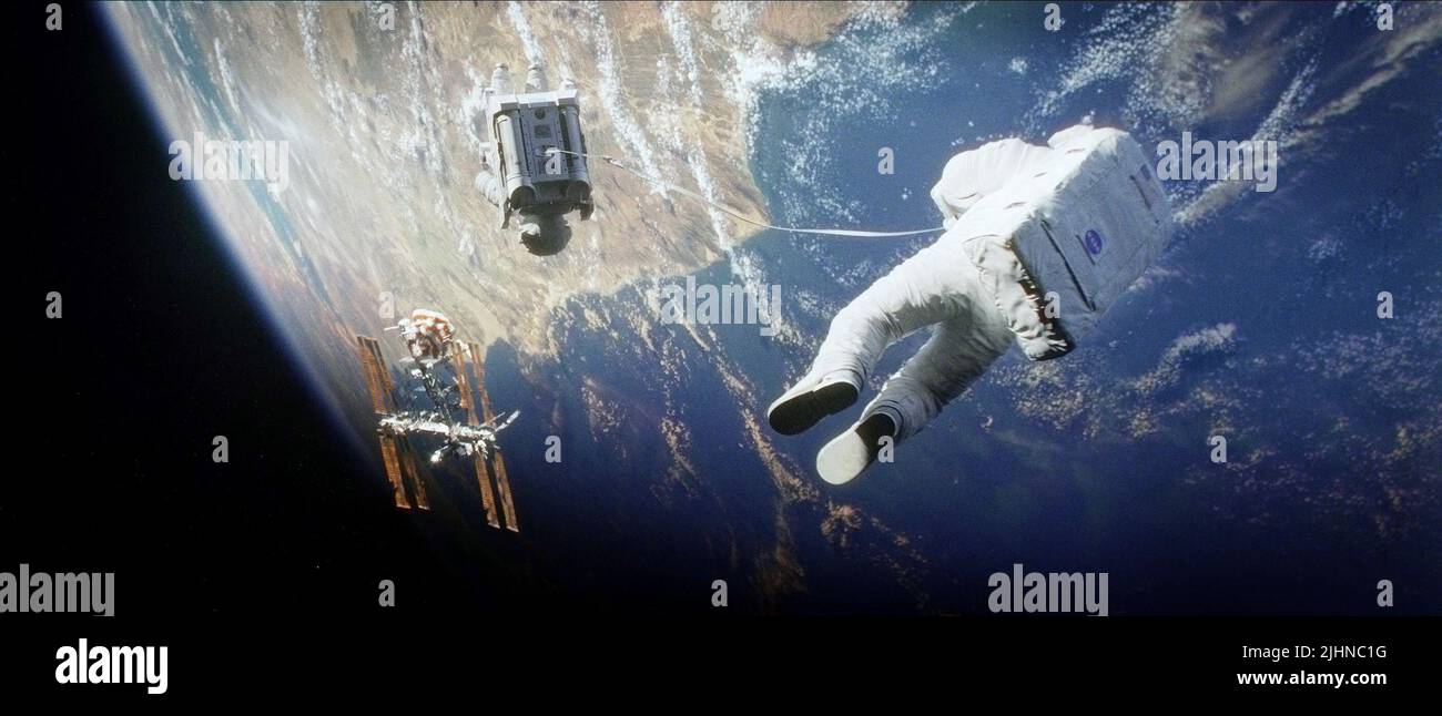 GEORGE CLOONEY, SANDRA BULLOCK, GRAVITY, 2013 Stock Photo - Alamy