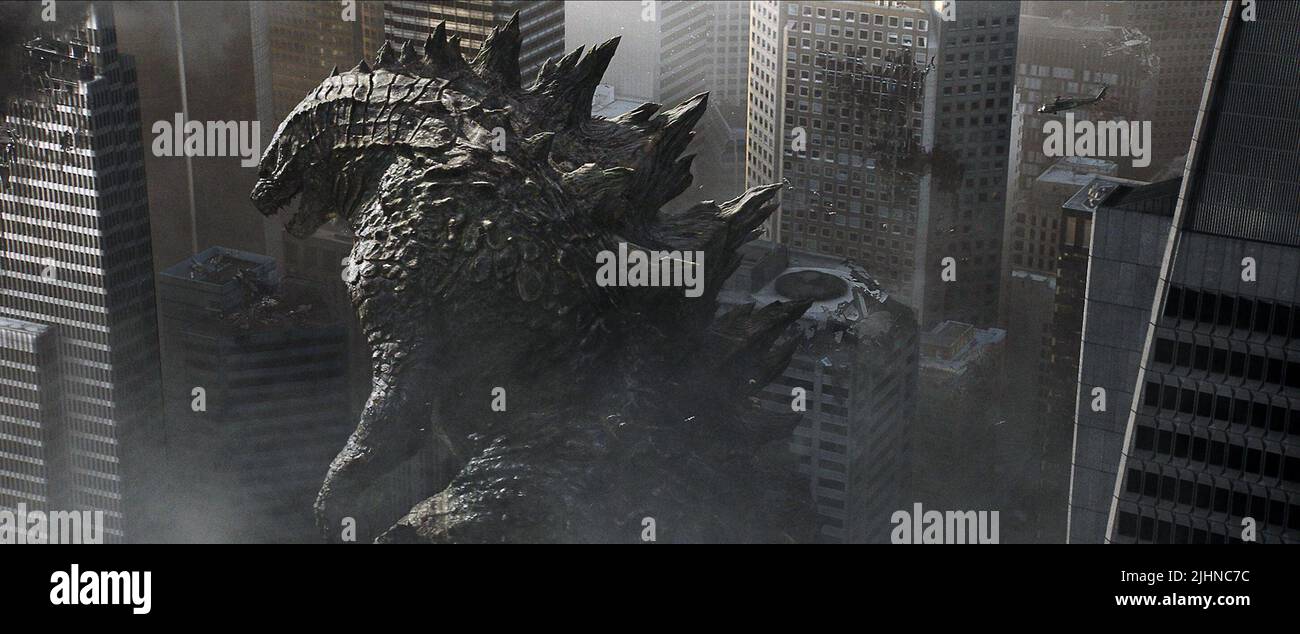 MONSTER SCENE, GODZILLA, 2014 Stock Photo - Alamy
