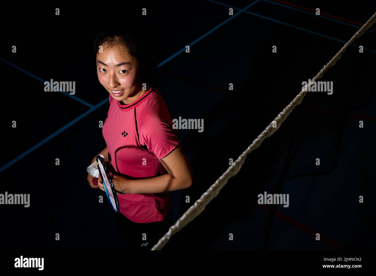 ARNHEM, NETHERLANDS - JULY 19: Badminton player Flora Wang poses for a photo during a Photo ...