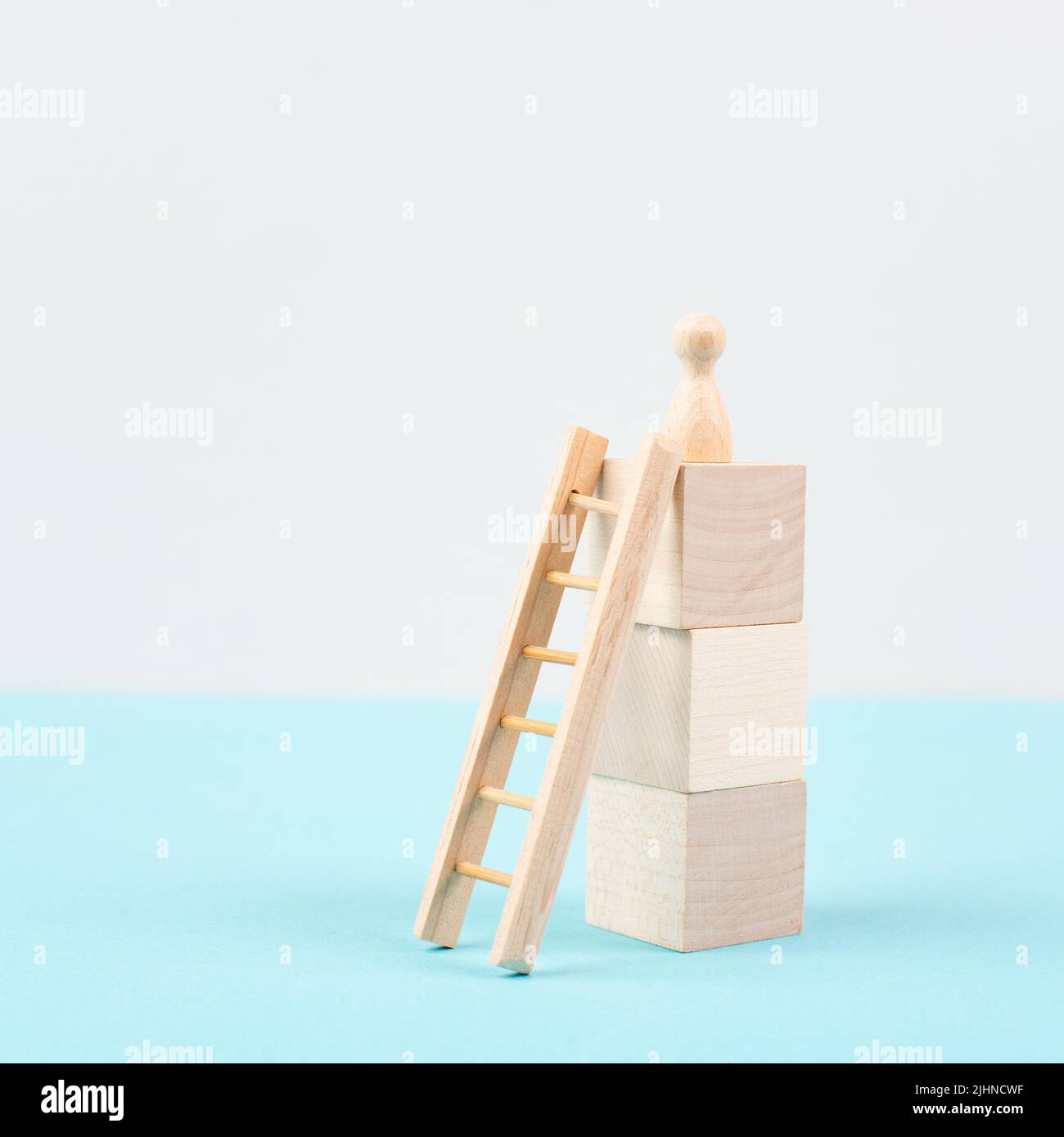 Student climbing ladder hi-res stock photography and images - Alamy