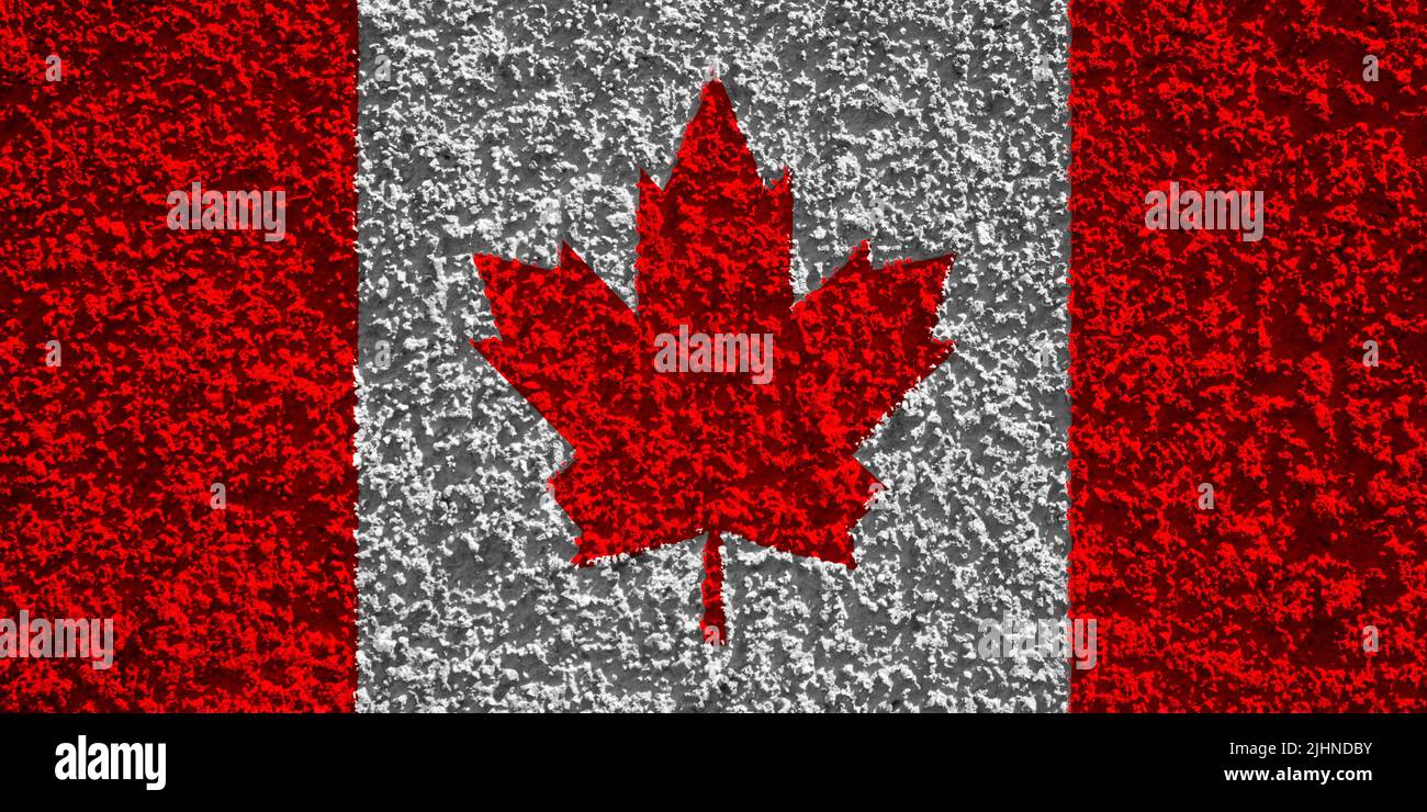 Background image of the flag of Canada on the texture Stock Photo - Alamy