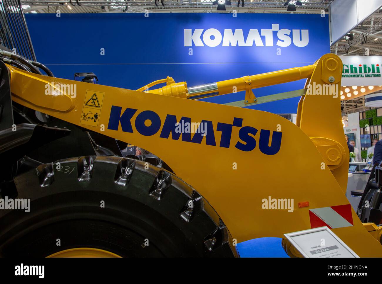 Komatsu at the IFAT Munich trade fair on May 31st, 2022 in Munich ...
