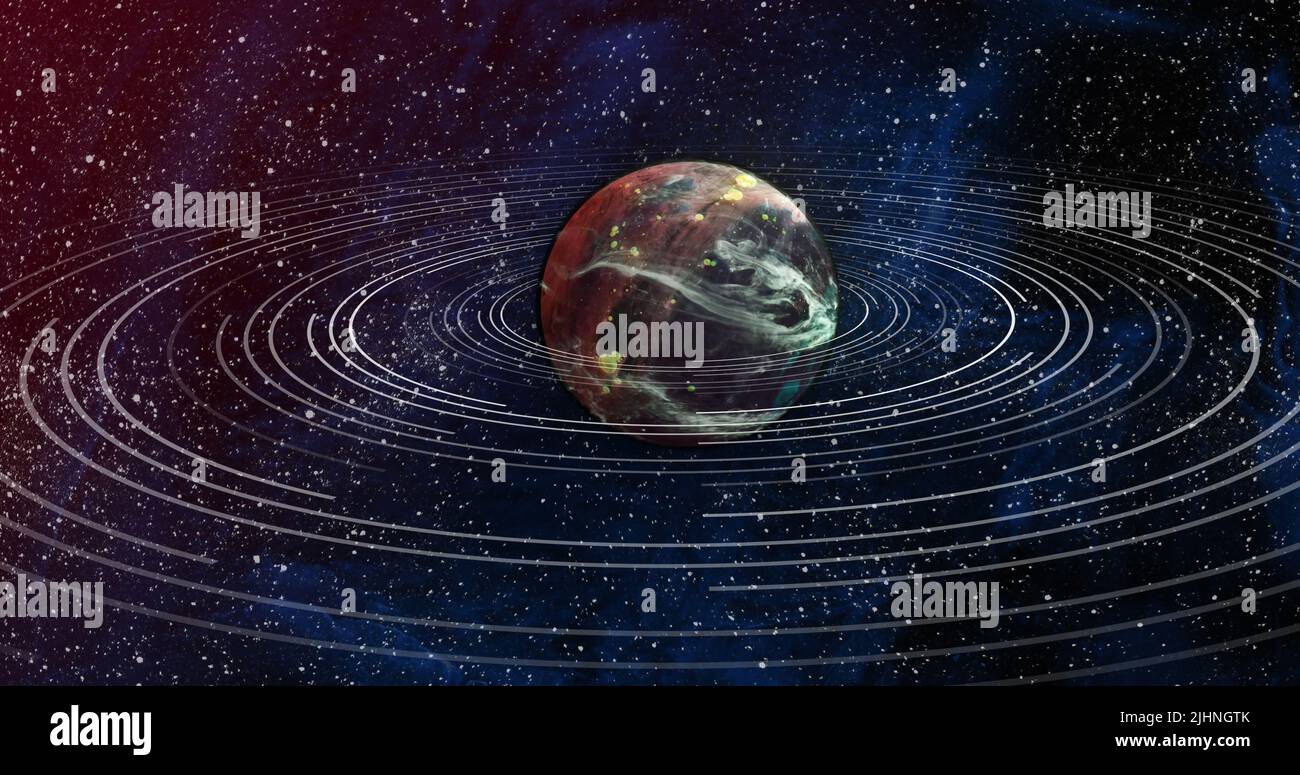 Image of brown planet in space Stock Photo - Alamy
