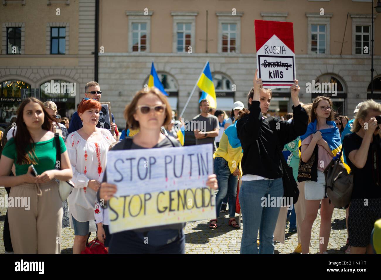 On May 21st, 2022 hundreds gathered in Munich, Germany to protest in ...