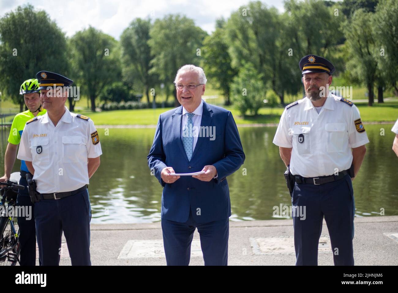Munich, Germany. 10th June, 2022. Joachim Herrmann ( CSU ), Bavarian ...