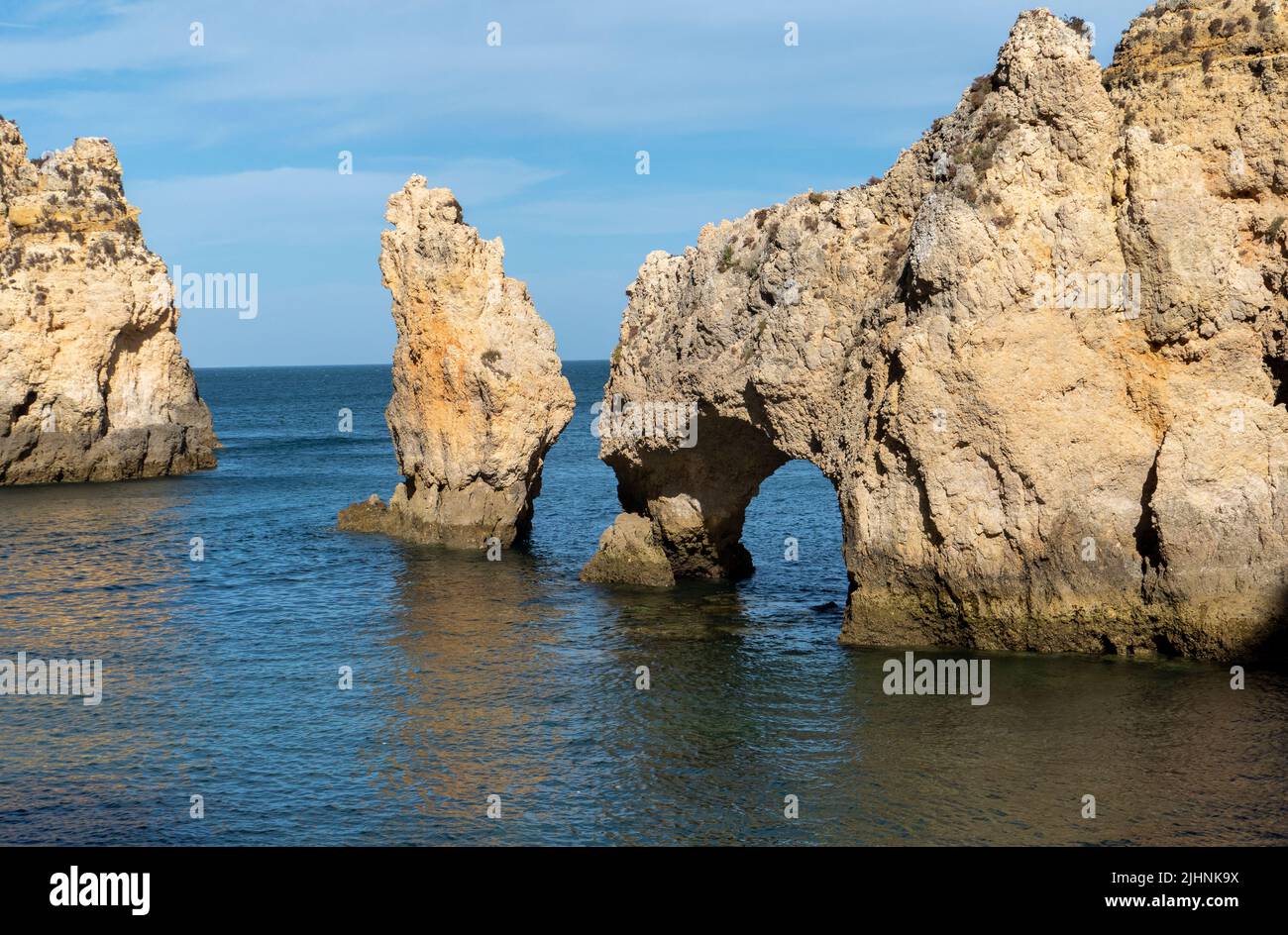 The cliffs of the Ponta da Piedade headland is one of the finest ...