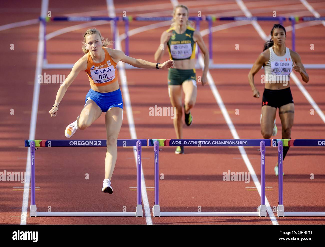 Eugene, Oregon, USA. 21st July, 2022. EUGENE - Femke Bol in action ...