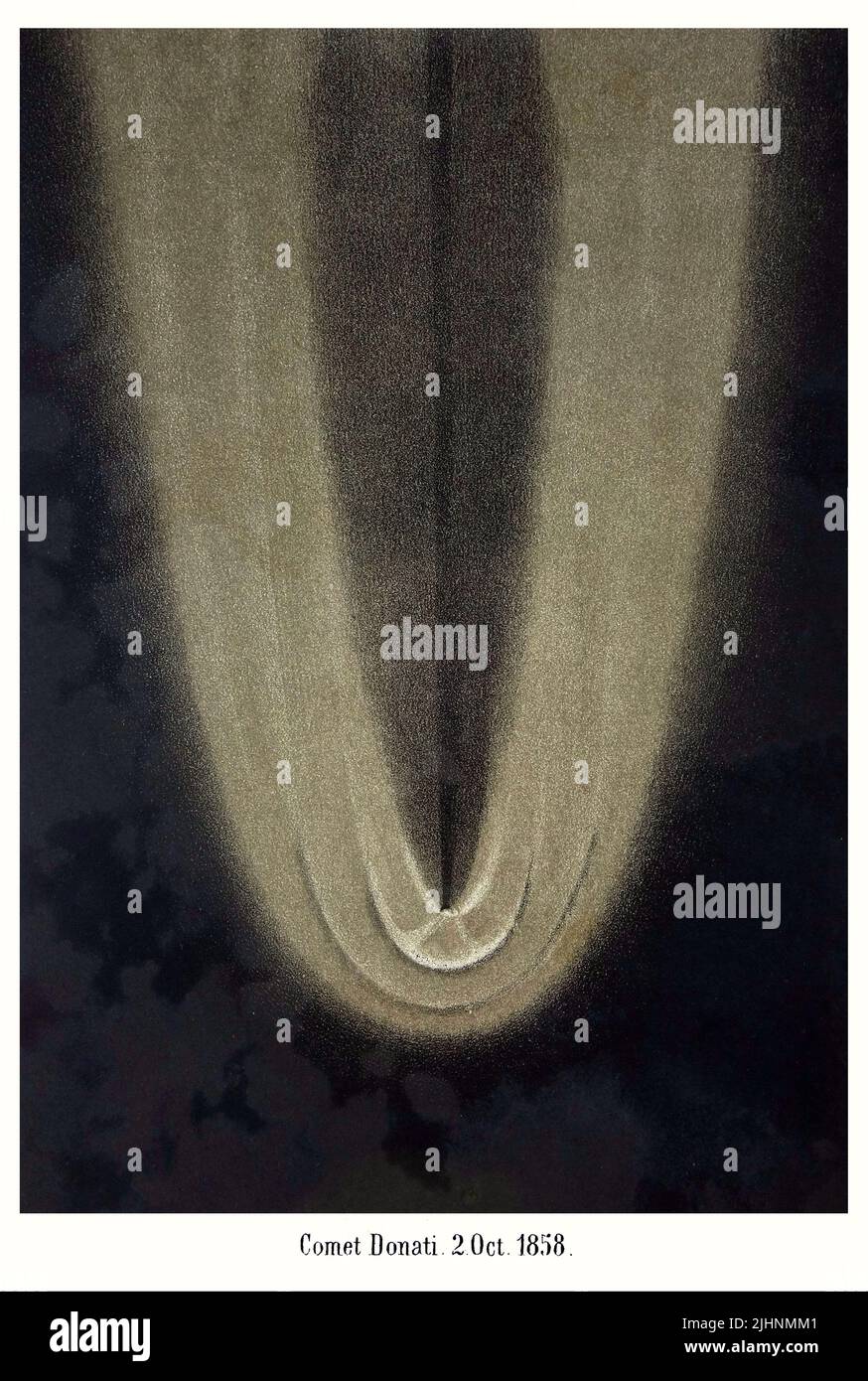 Donati's Comet of 1858, illustration Stock Photo - Alamy