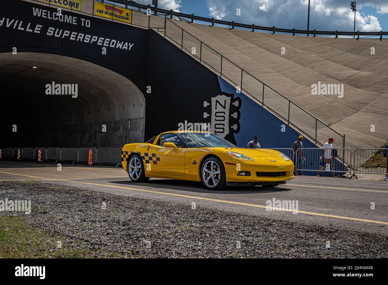 Lebanon, TN - May 14, 2022: Wide angle front corner view of a ...