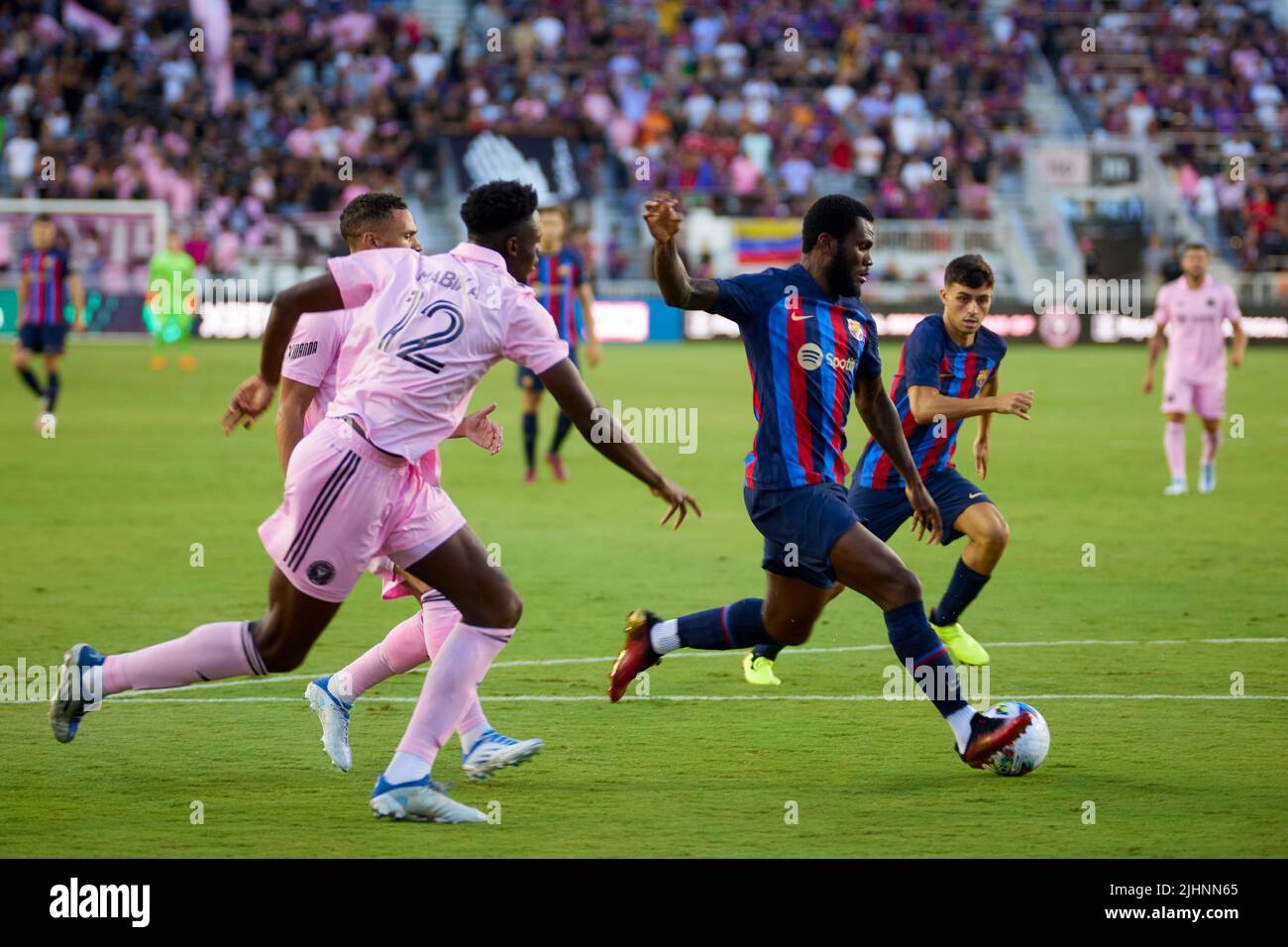 Fort Lauderdale, FL, USA. 19th July 2022. 12 Aime Mabika DF Inter Miami ...