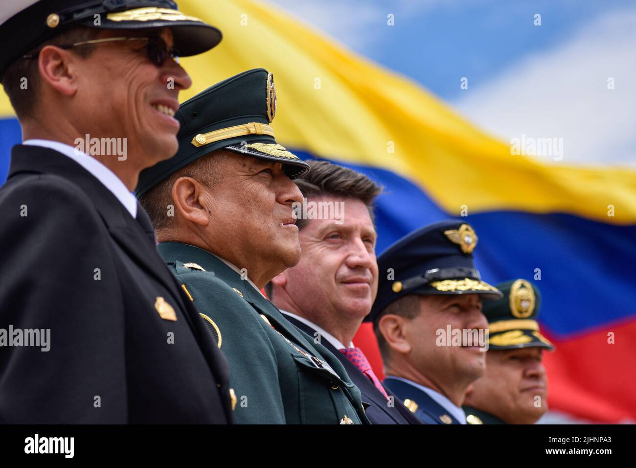 Bogota, Colombia, July 19, 2022. Colombia's army generals (Left to ...