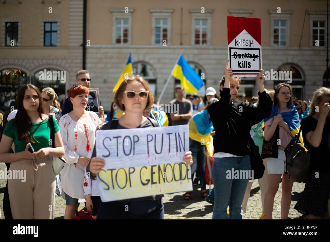 On May 21st, 2022 hundreds gathered in Munich, Germany to protest in ...